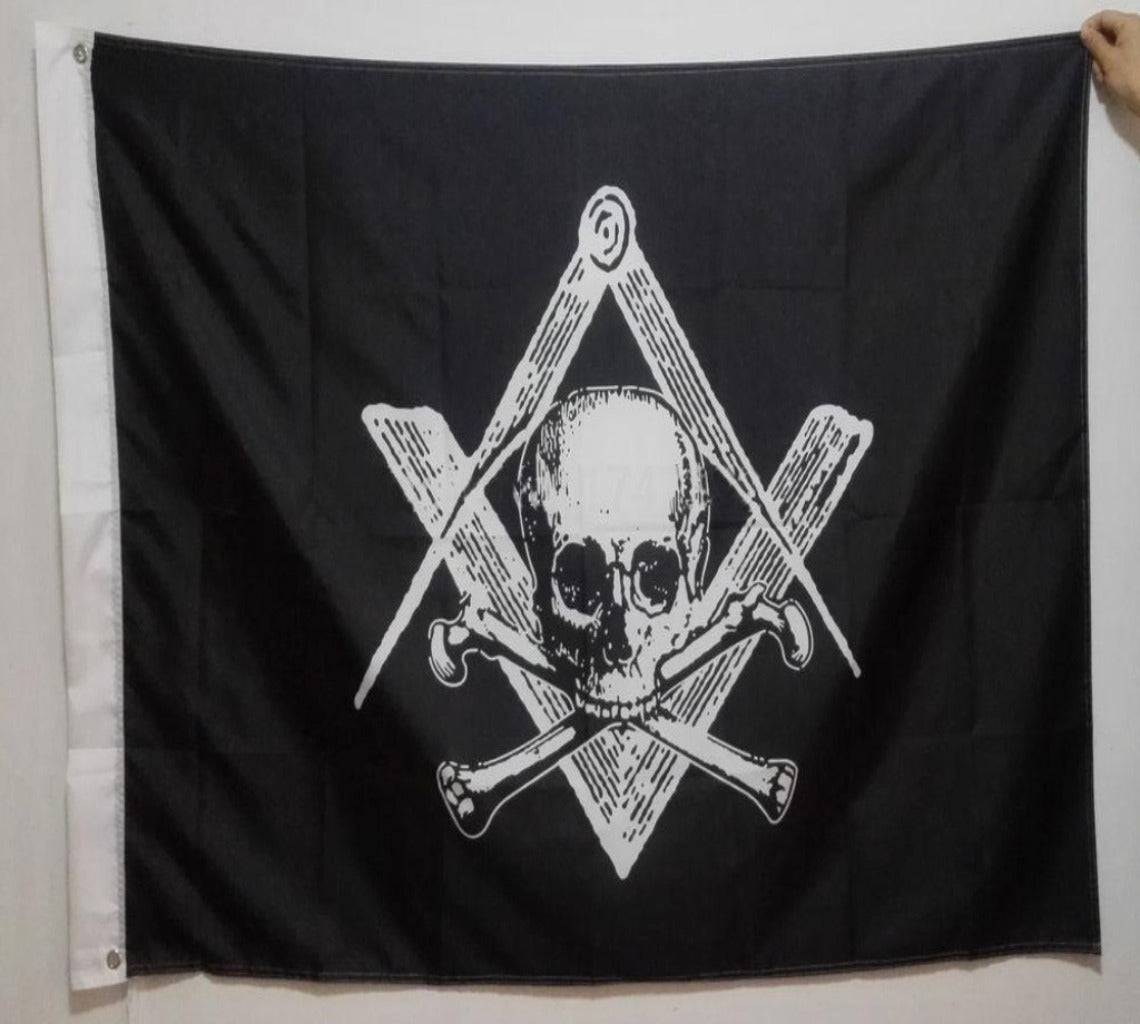 Widows Sons Flag - Skull and Bones | Bricks Masons
