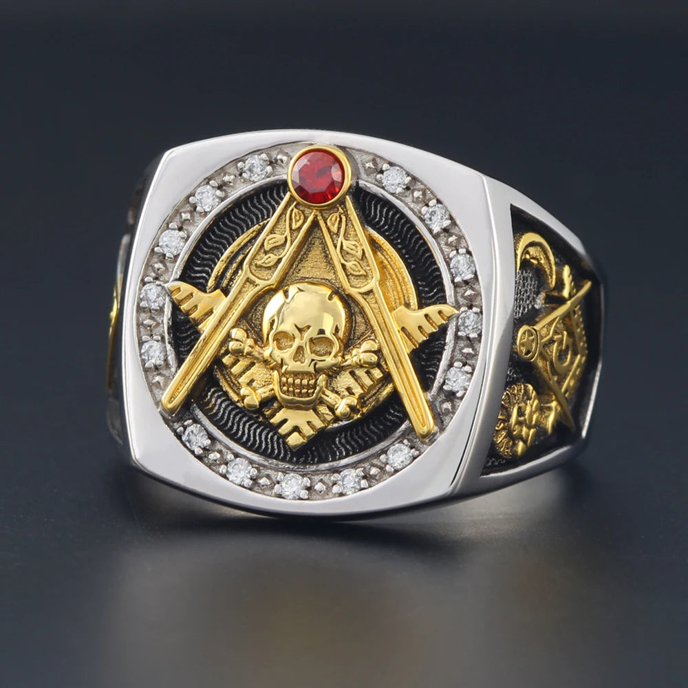 Widows Sons Ring - Skull And Bones Sterling Silver | Bricks Masons