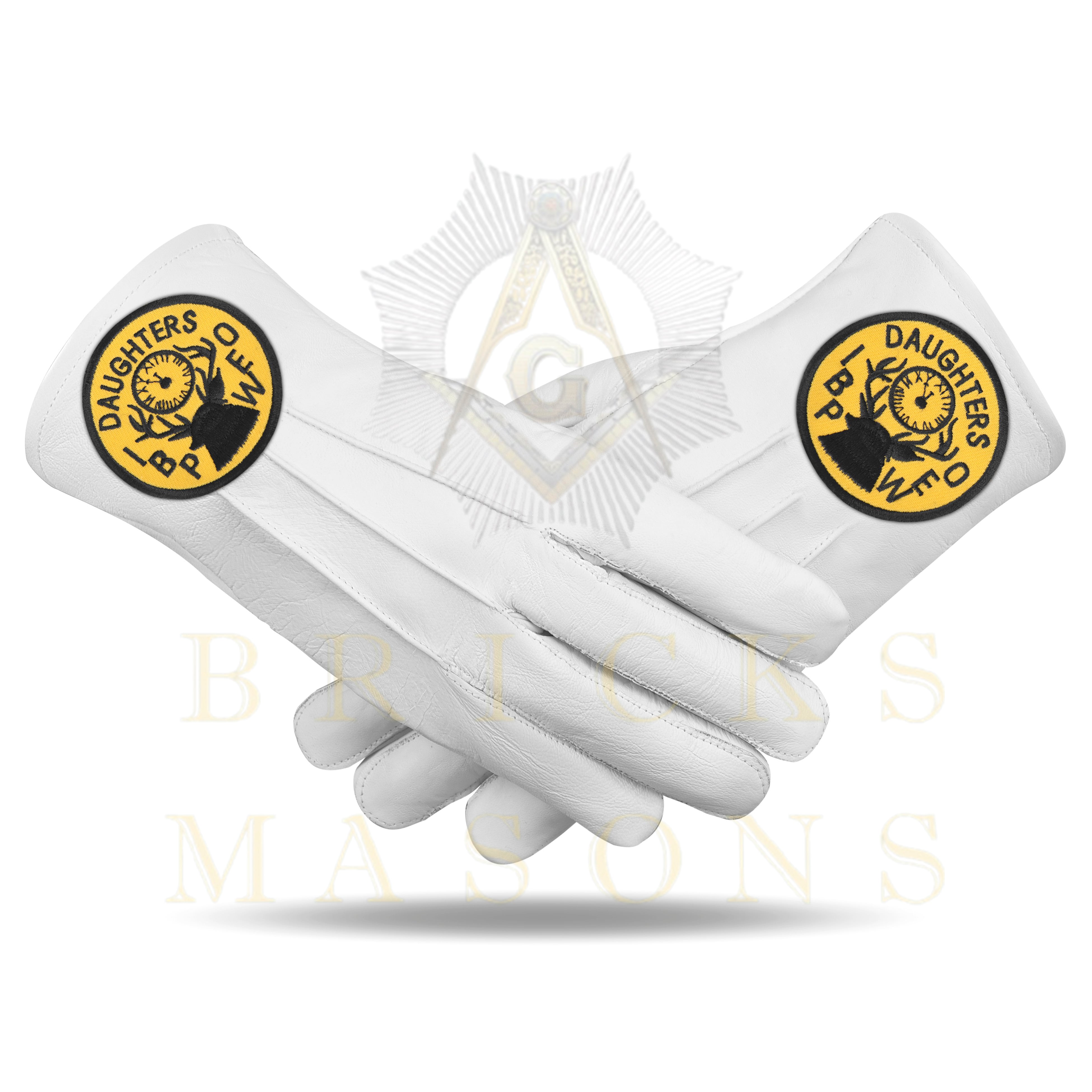 Elks of the World Gloves - White Leather Daughters of IBPOEW | Bricks ...