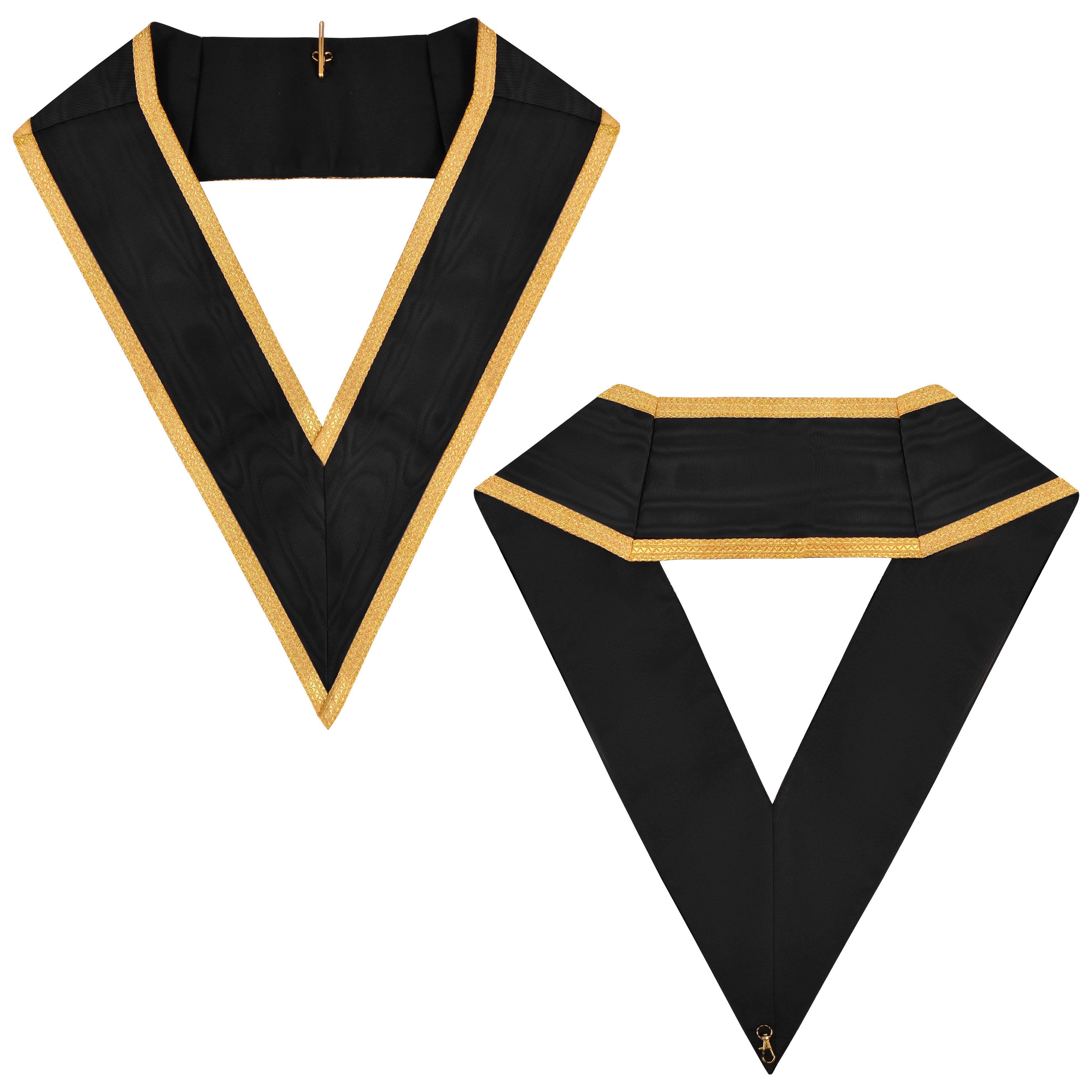 Scottish Rite Collar - Gold Braid With Black Ribbon | Bricks Masons