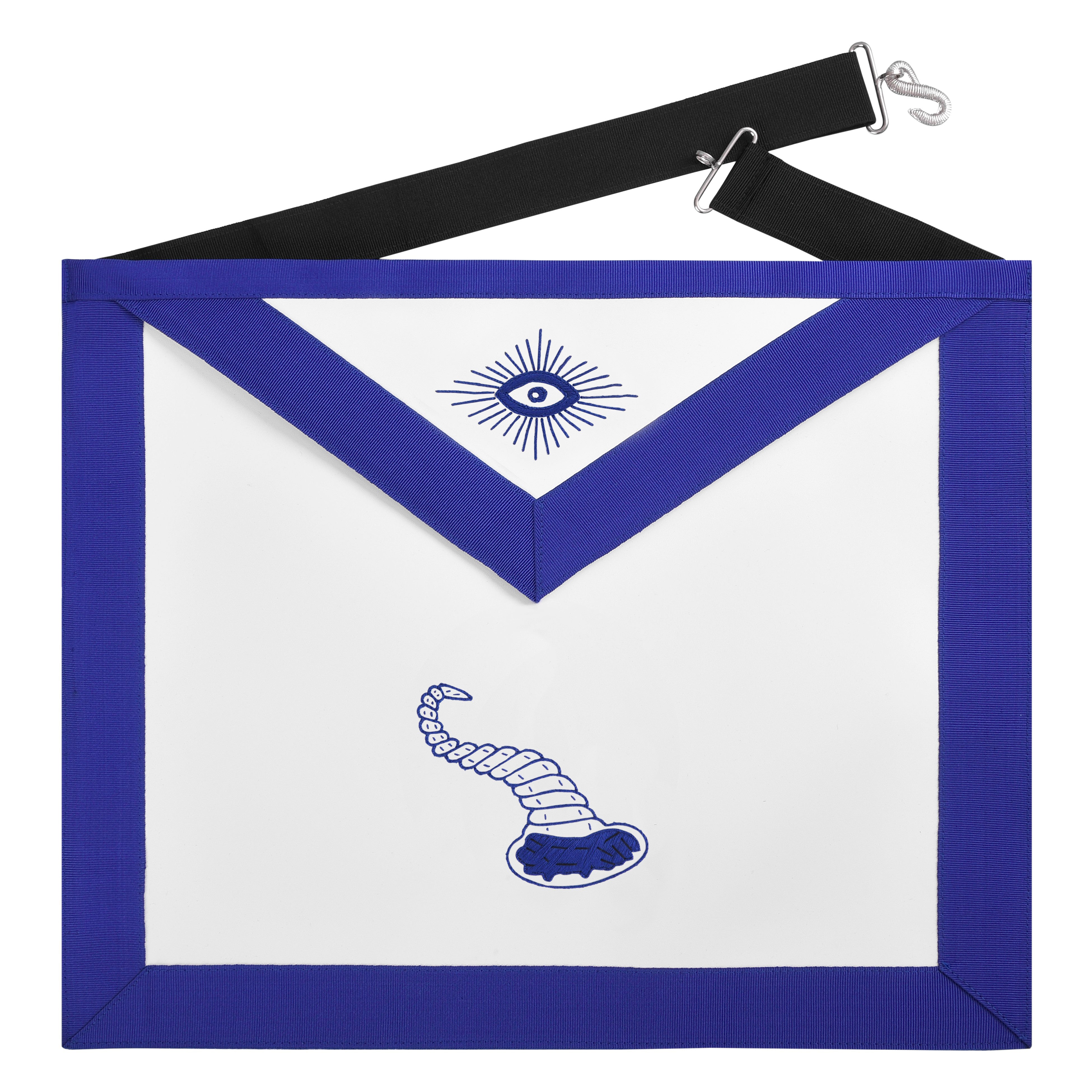 Junior Steward Blue Lodge Officer Apron - Blue Borders Machine ...