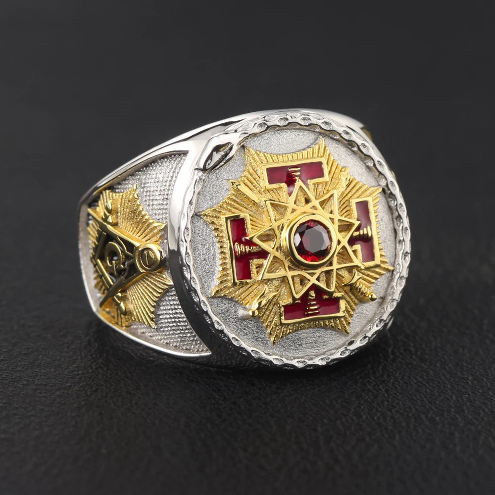 Sovereign Grand Inspector General Scottish Rite Ring - Sterling Silver ...