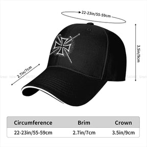 Knights Templar Baseball Cap - Templar Cross