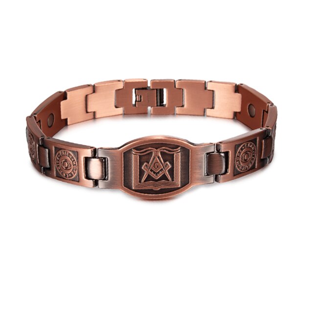 Knights Templar Bracelet - Square and Compass G Copper Material ...