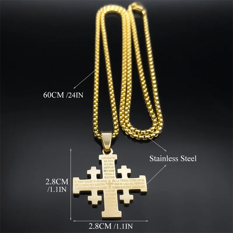 Knights Templar Commandery Necklace - Christian Jerusalem Cross ...