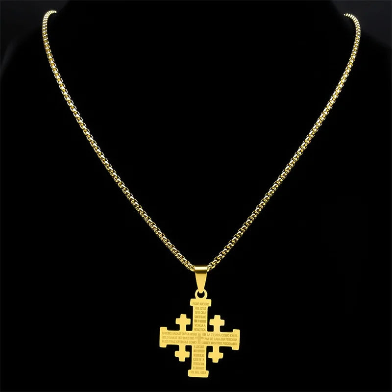 Knights Templar Commandery Necklace - Christian Jerusalem Cross ...