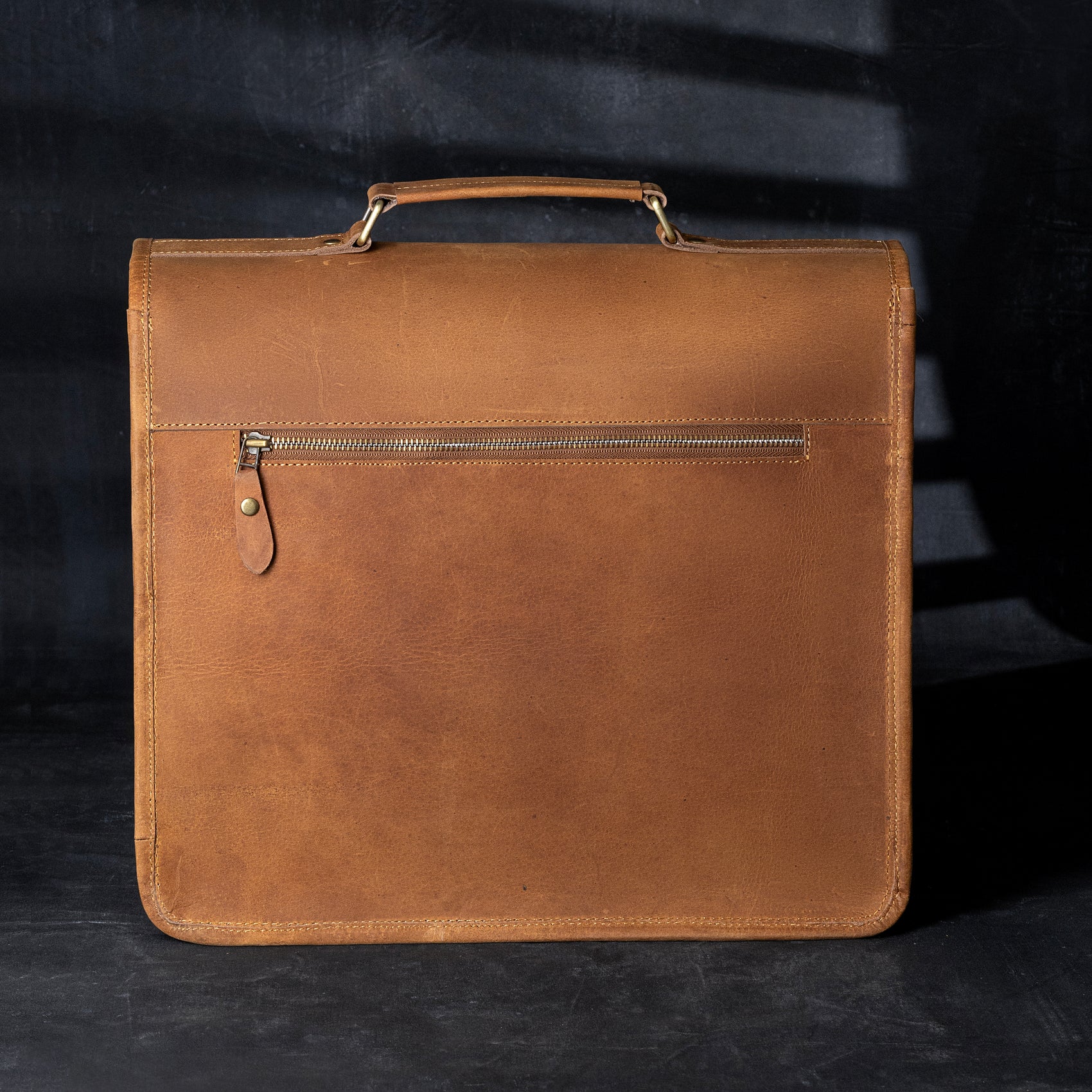 Home Master Mason Blue Lodge Briefcase - Genuine Cow Leather