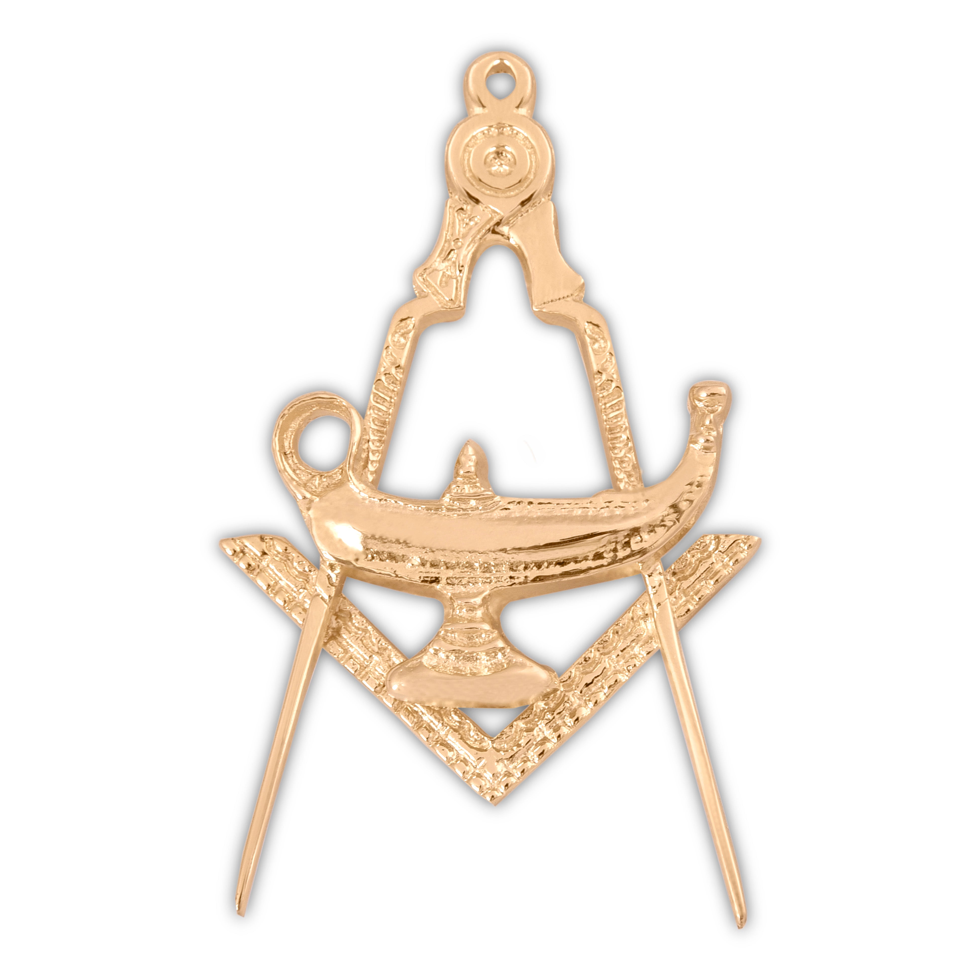 Master Mason Blue Lodge Collar Jewel - Gold Plated Square & Compass ...