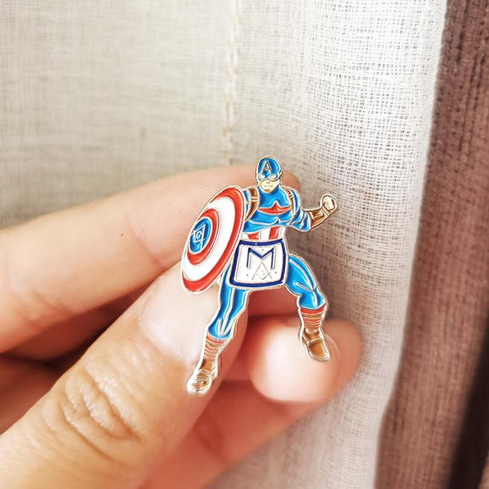 Master Mason Blue Lodge Lapel Pin - Avengers Captain America | Bricks ...