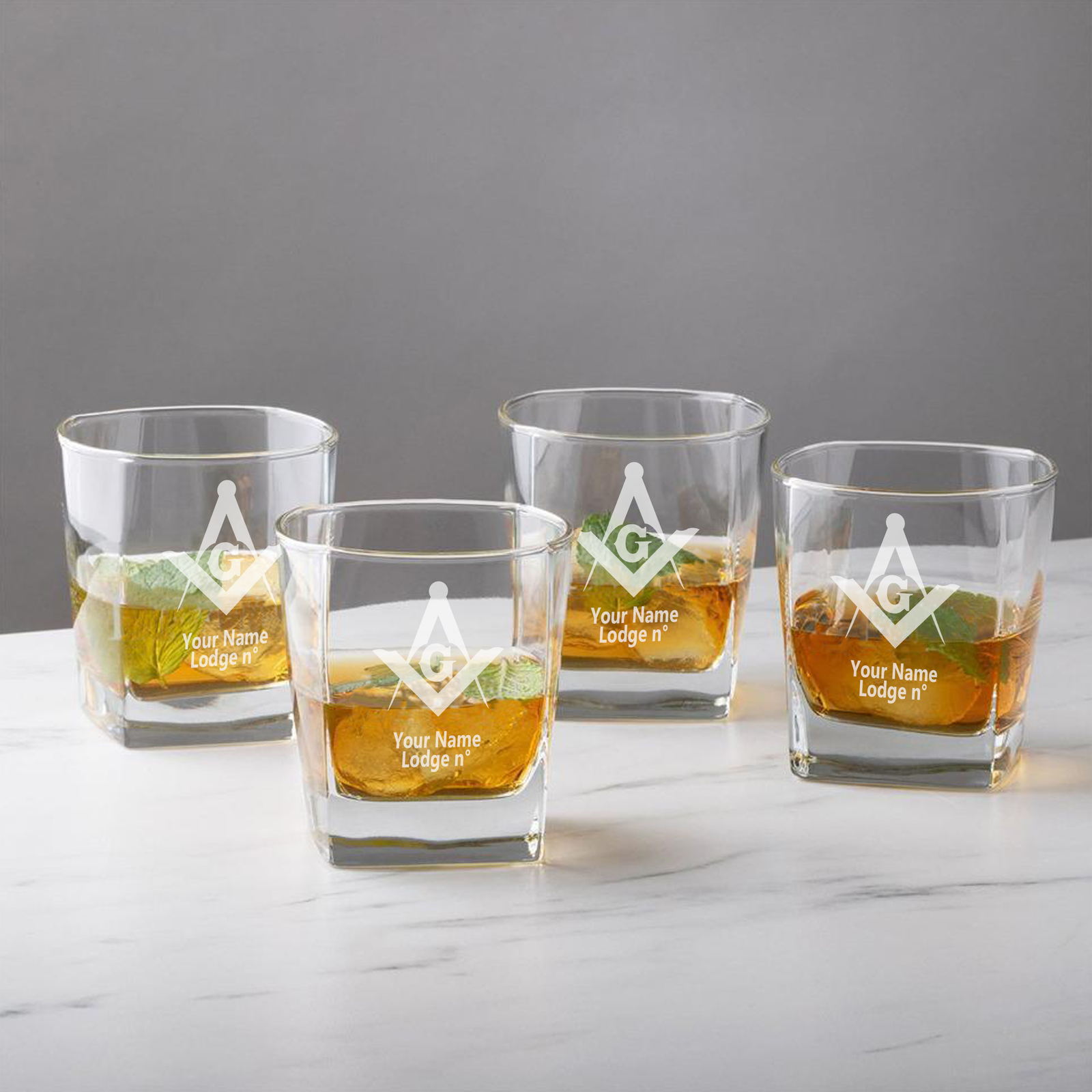 Blue Lodge Drinking Glasses