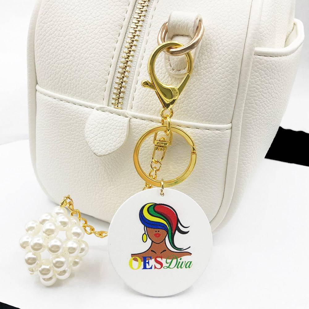 OES Keychain - Colorful Design | Bricks Masons