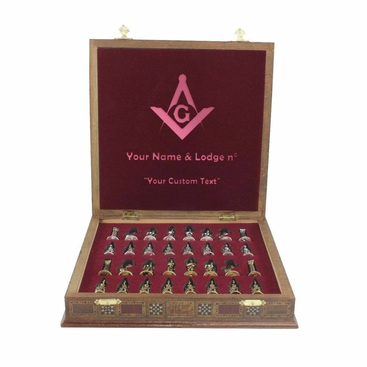 Master Mason Blue Lodge Chess Set - Hand Workmanship Patterns | Bricks ...