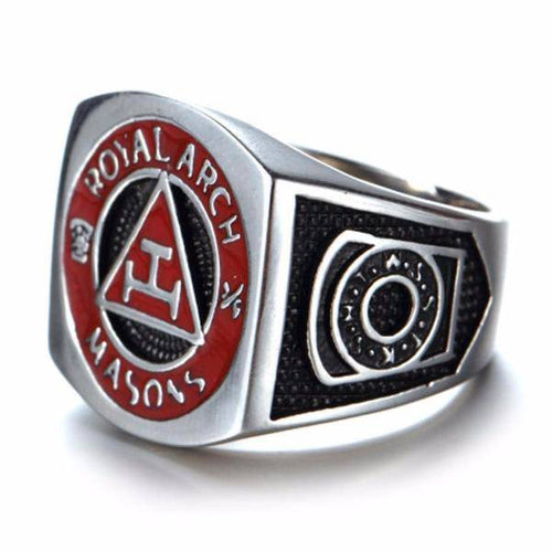 Home Royal Arch Chapter Ring - Titanium Steel