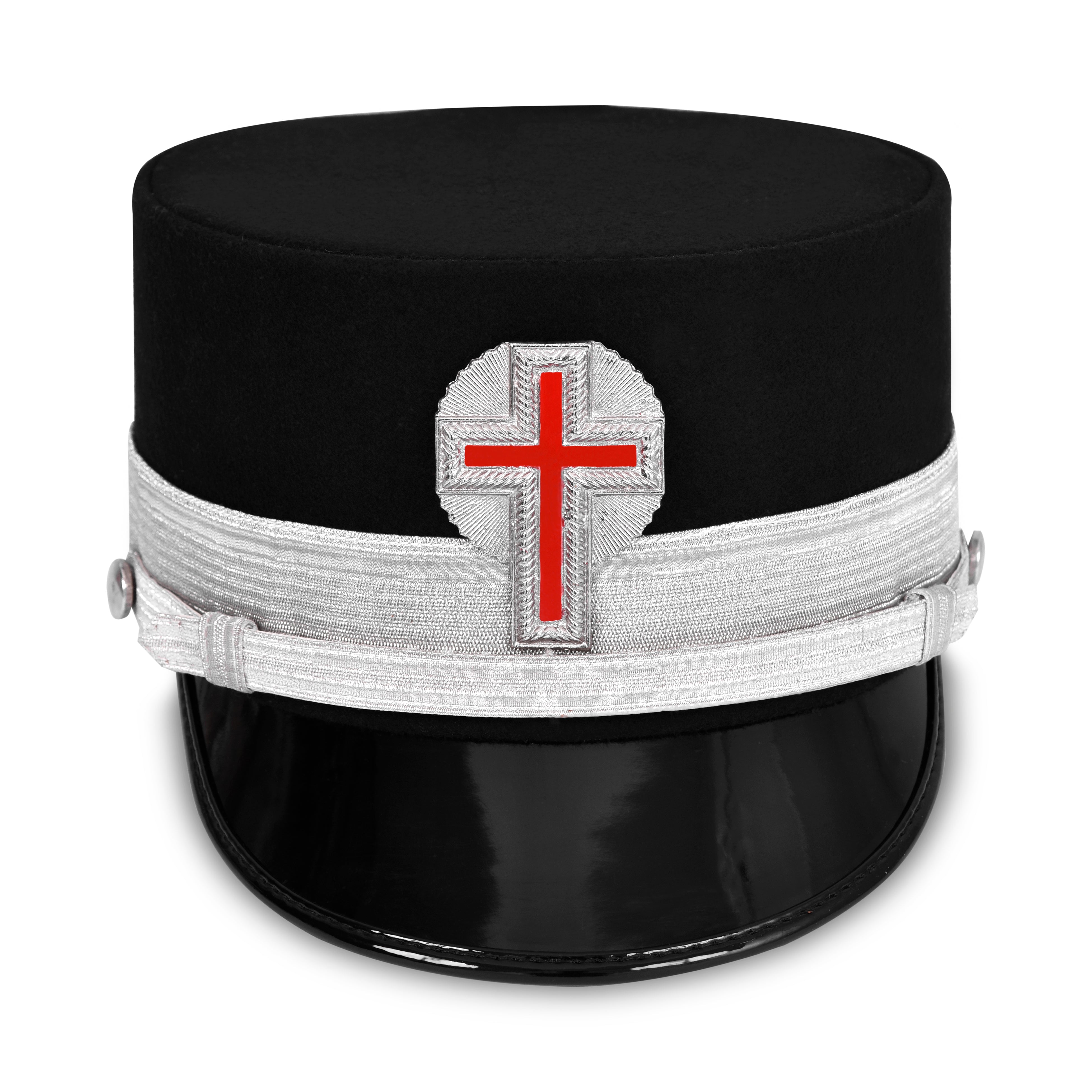Sir Knight Knights Templar Fatigue Cap - Silver Metal | Bricks Masons
