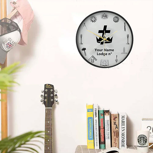 Home Knights Templar Clock - Frame with LED