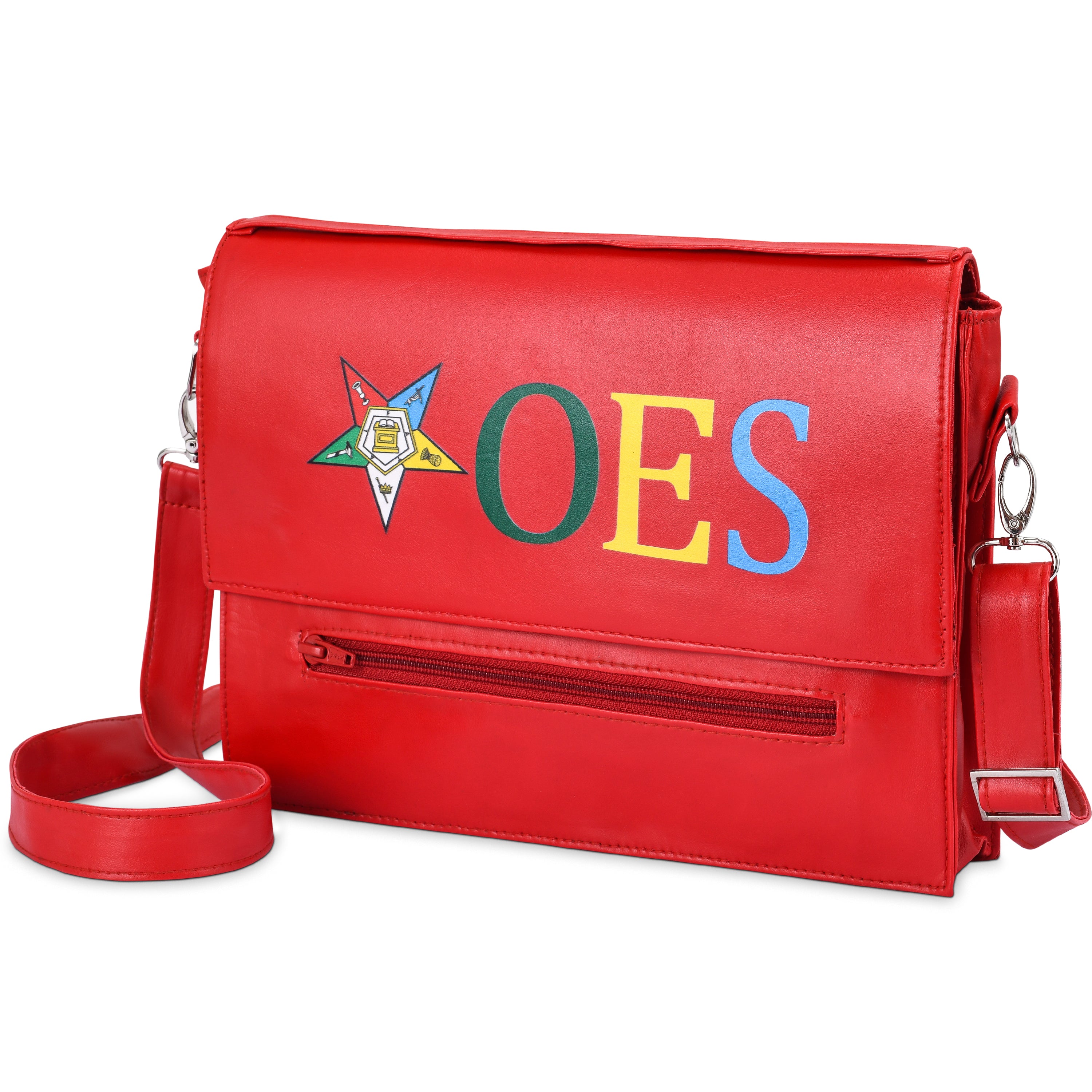 OES Handbag - Red Leather | Bricks Masons